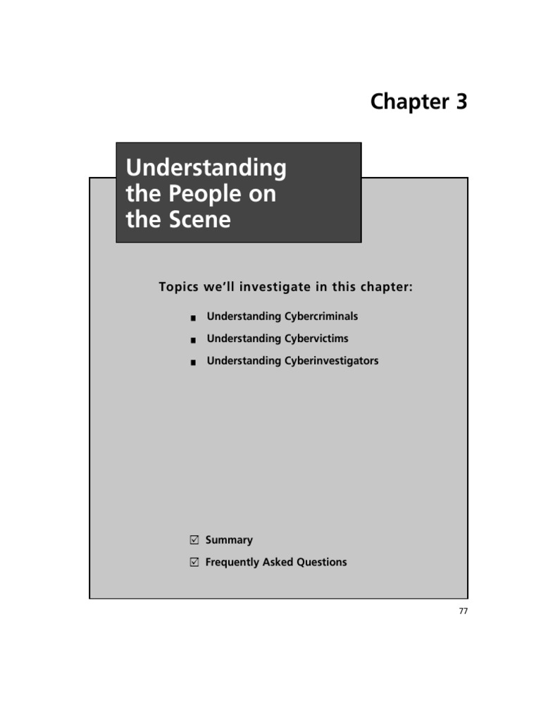 Understanding The People On The Scene | PDF