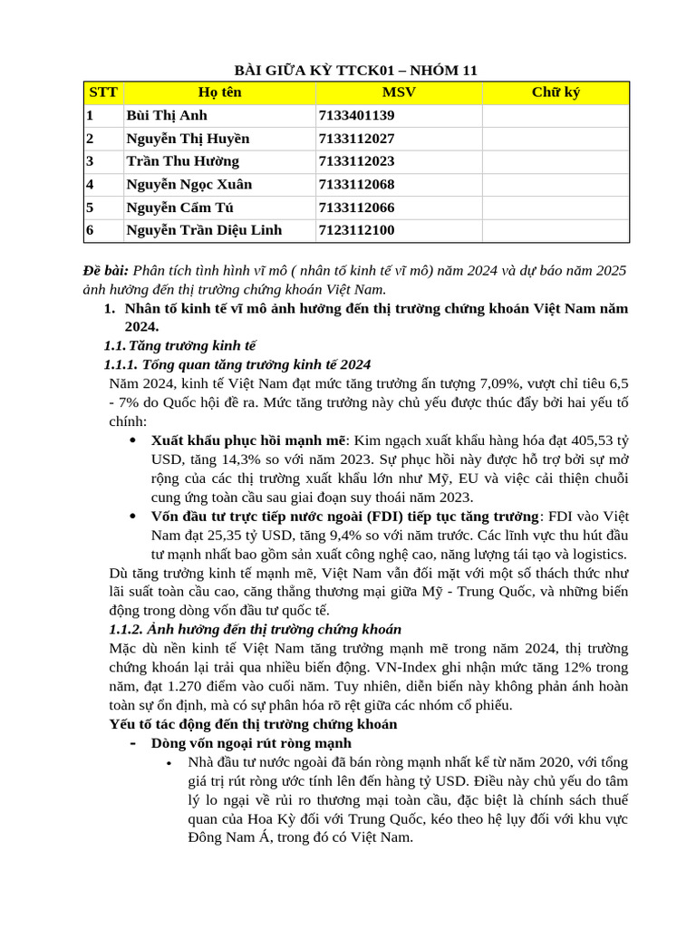 Bài Gi A K TTCK | PDF