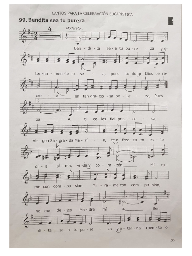 Bendita Sea Tu Pureza | PDF