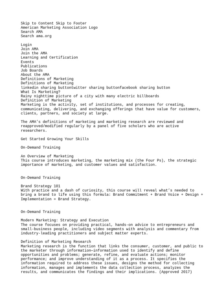 Skip To Content Skip To Footer | PDF | Marketing | Search Engine ...