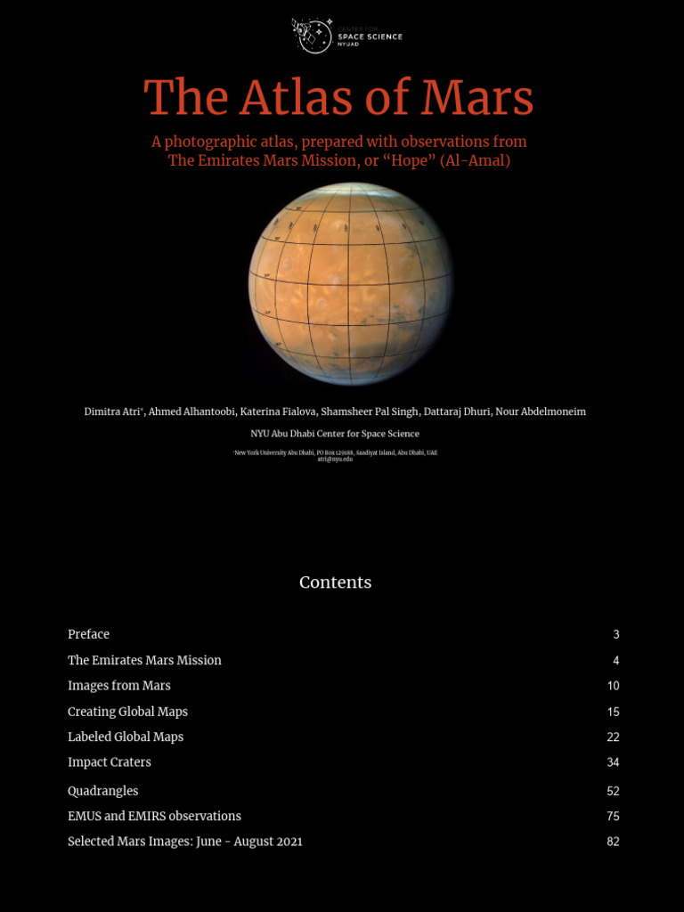 Mars_Atlas_Hope | PDF | Mars | Exploration Of Mars