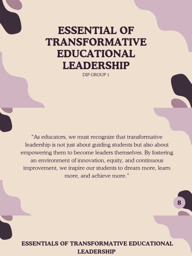 Essentials of Transformative Leadership | PDF | Leadership | Mindset