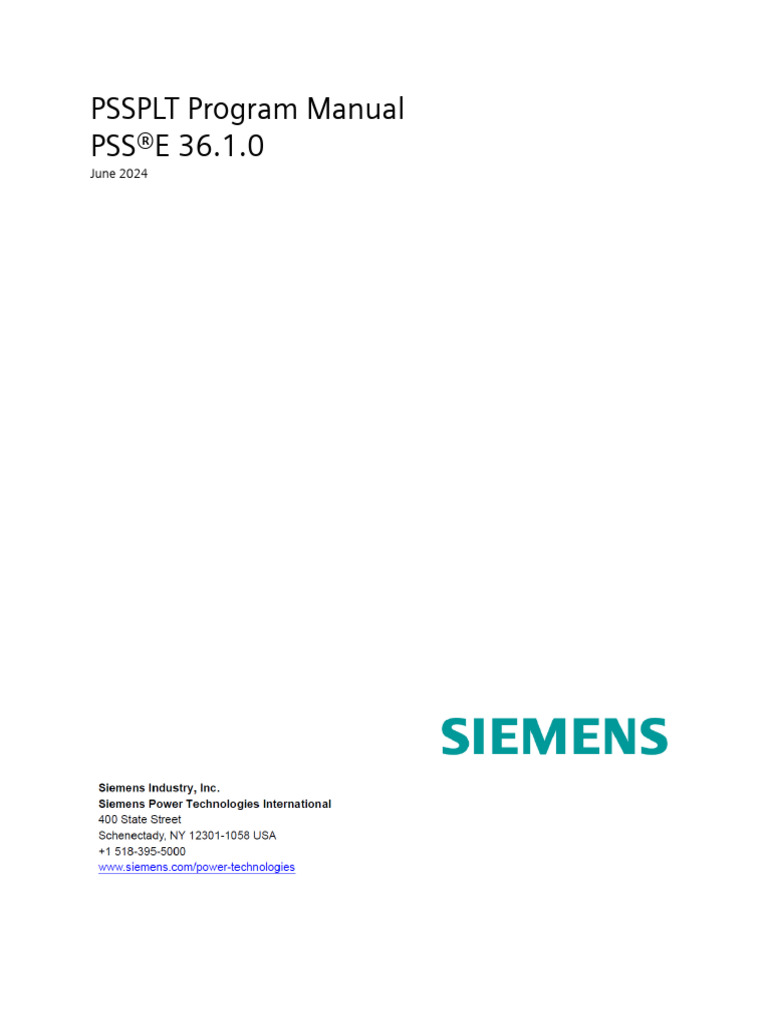 PSS_PLT_A_plotting_guide_PSSE | PDF | Computer File | Input/Output