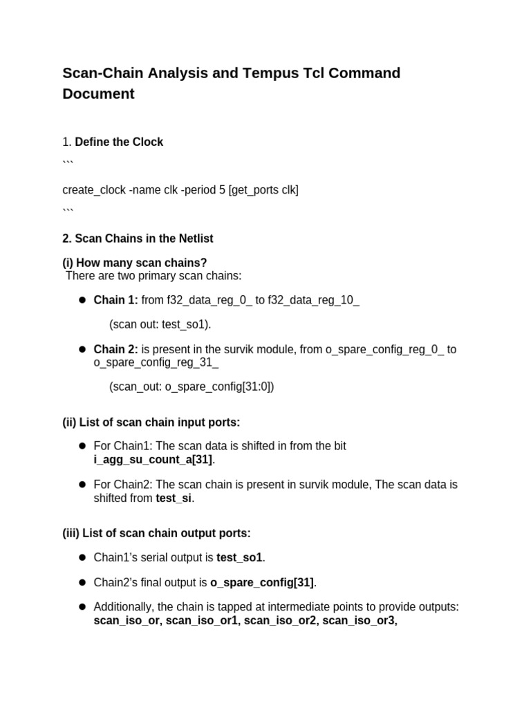 Vorca Scan Chain | PDF