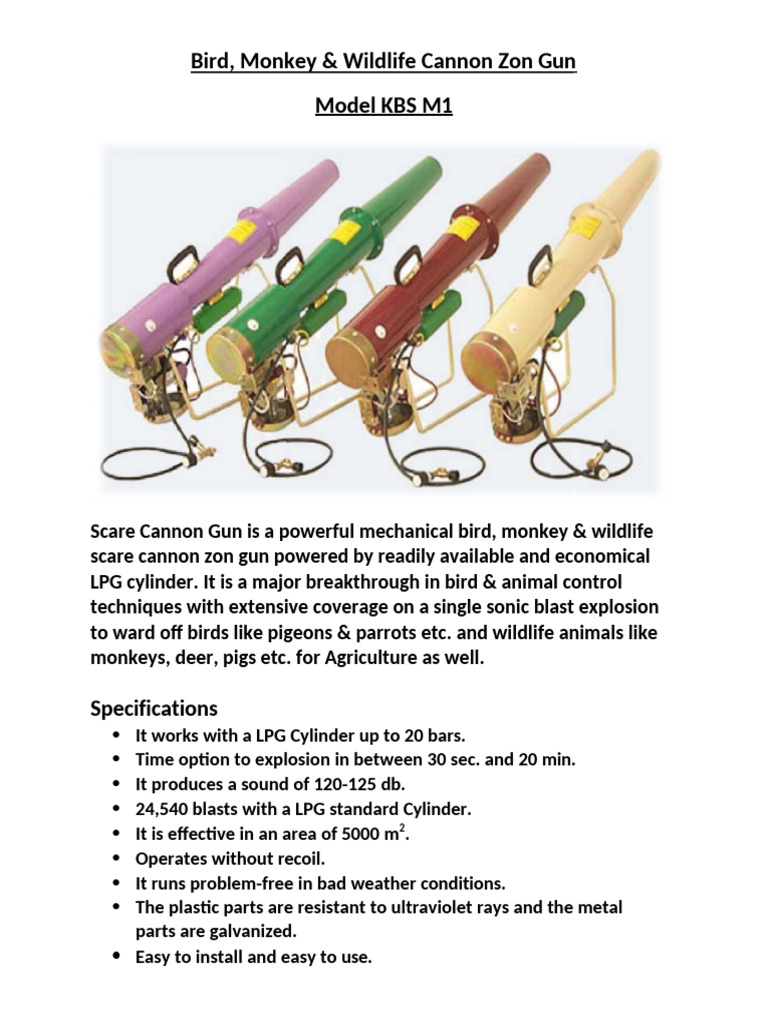 Monkey Cannon Gun | PDF