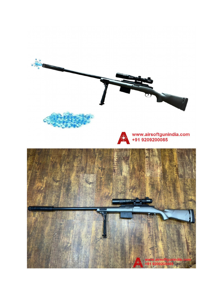 Bolt Action Style Electric Automatic Sniper Gel Blaster Gun | PDF