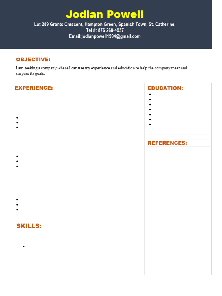 Jodiann Powell resume (1) (1) (1) | PDF | Medicine | Social Programs