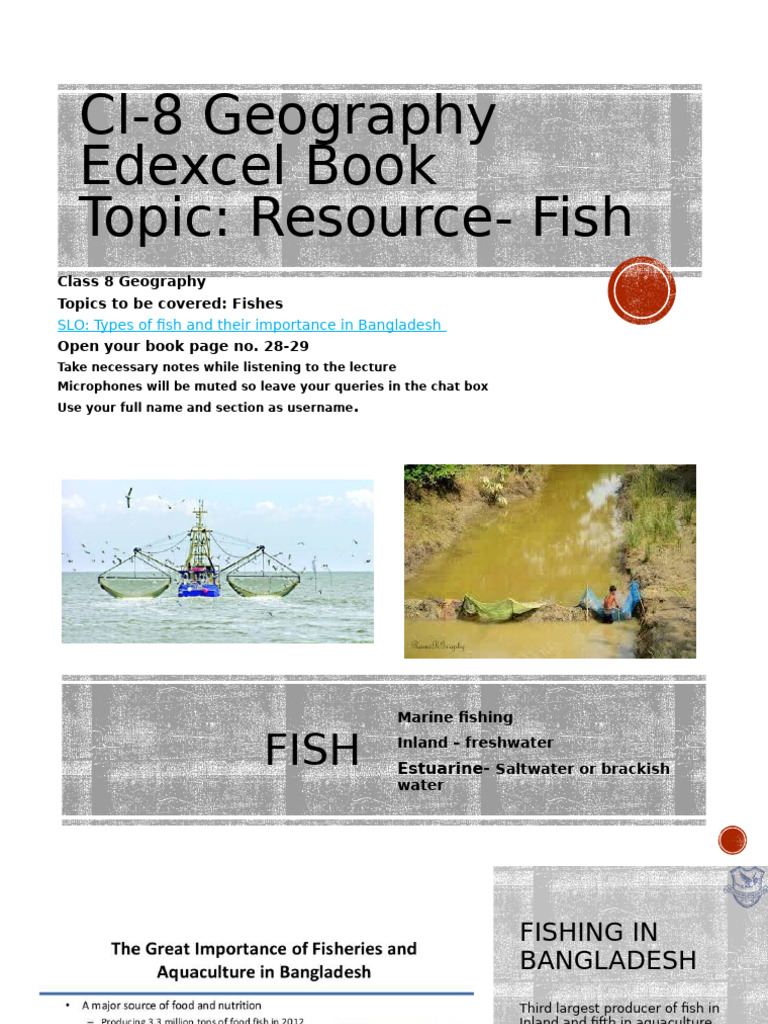 Class 8 Geo FISH For March | PDF | Aquaculture | Estuary