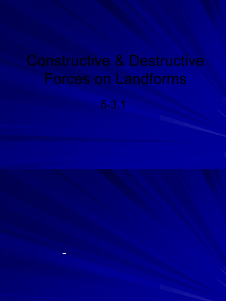Forces Shaping Earth's Landforms | PDF | Erosion | Volcano