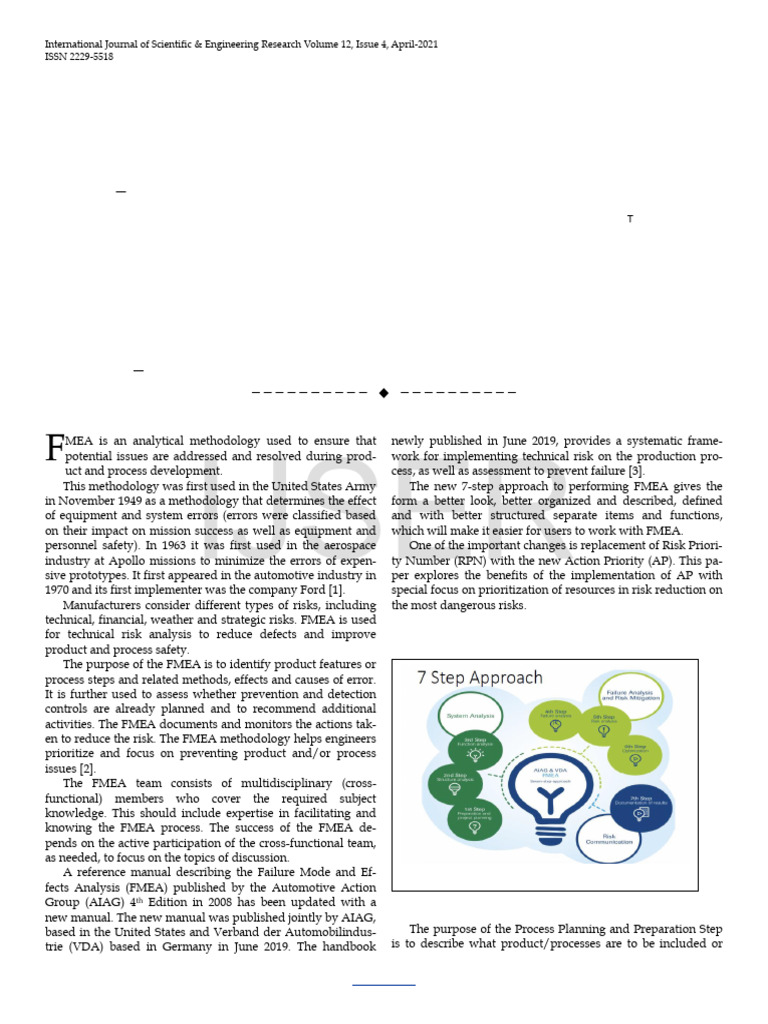 Action Priority in New FMEA As Factor For Resources Management in Risk ...