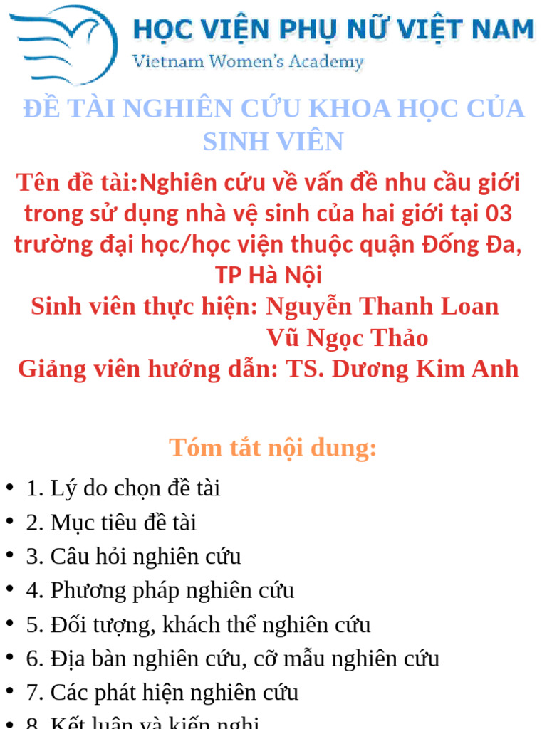 thuy?t trình ?? tài nghiên c?u (1) | PDF