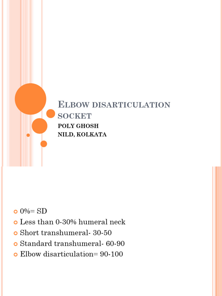 Elbow Disarticulation Socket | PDF | Prosthesis | Shoulder