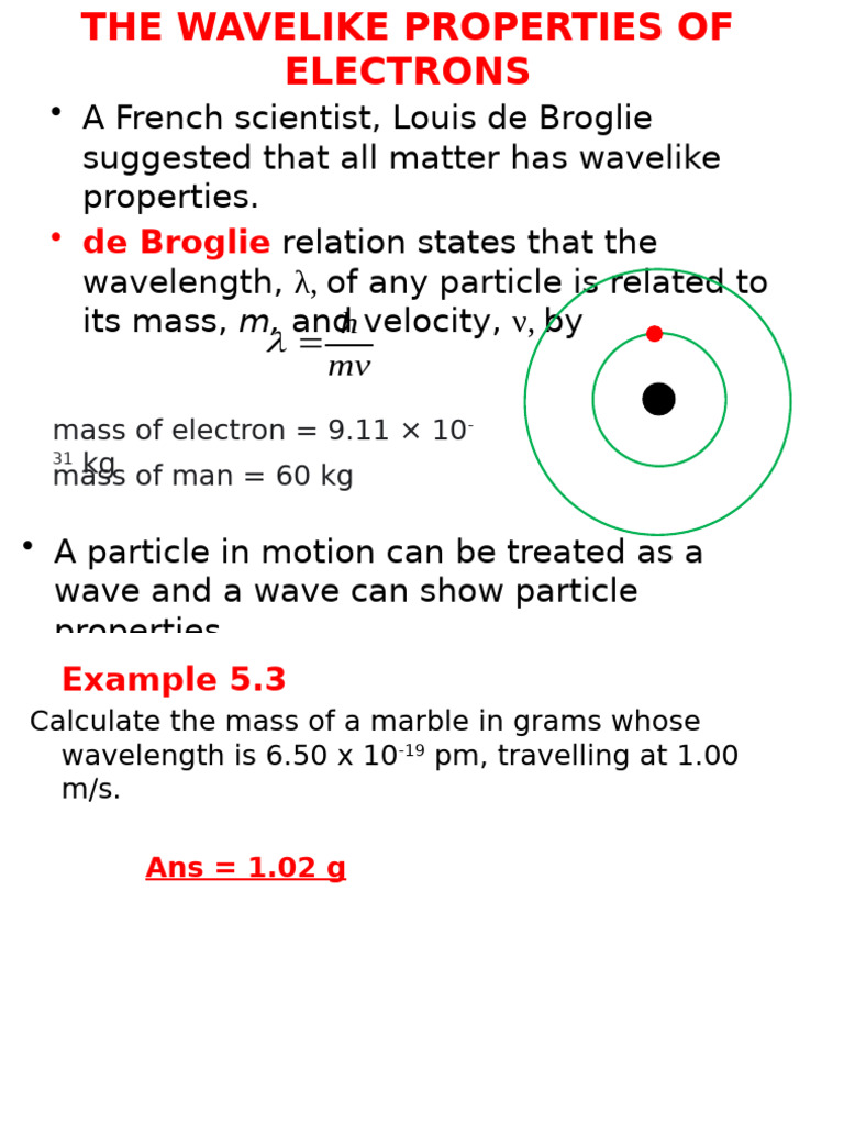 BSB 111 Particle waves orbitals Quantum numbers L2 2024 portia | PDF | Atomic Orbital | Applied ...