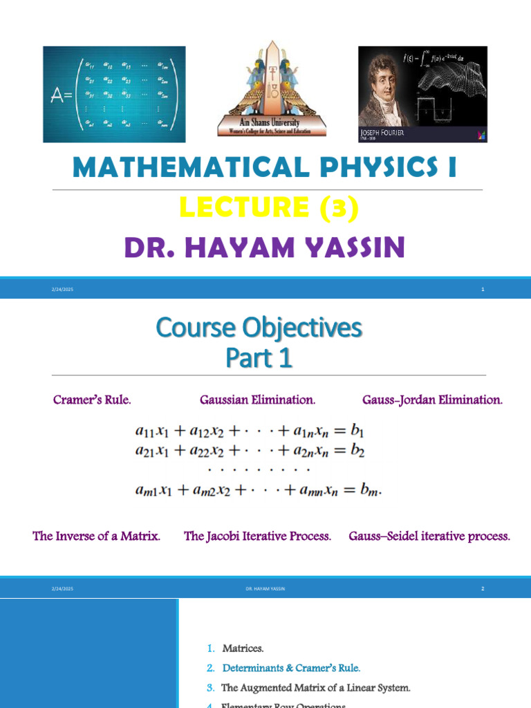 Cramer Rule | PDF | Determinant | Matrix (Mathematics)