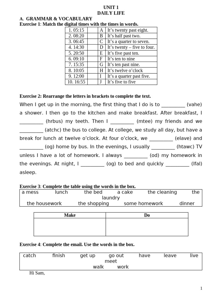 MINDSET FOUNDATION UNIT 1 _ STUDENT | PDF | Meal | Lunch