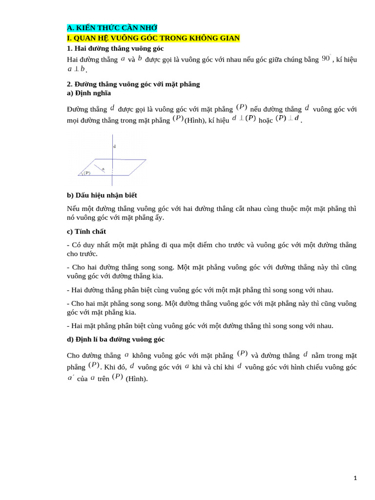 Phan a. Ly Thuyet | PDF