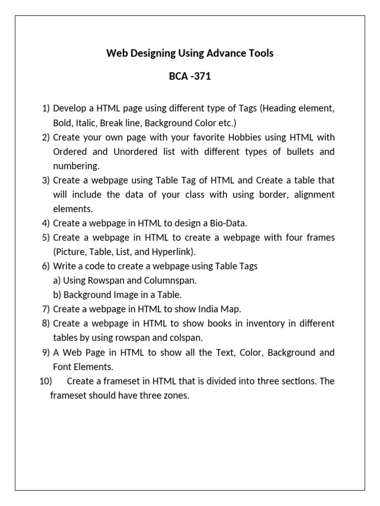 Advanced Web Designing Techniques | PDF