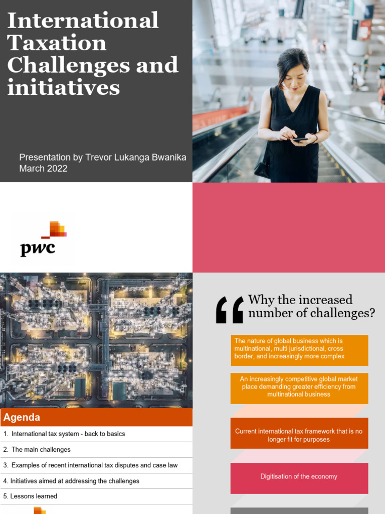 International Tax Challenges and Initiatives | PDF | Taxes ...