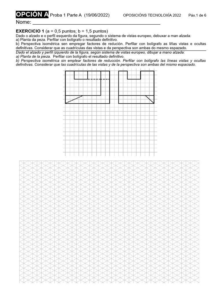 Galicia 2022 Enunciados PROBA1 Parte AOpc A | PDF | Ingenieria Eléctrica