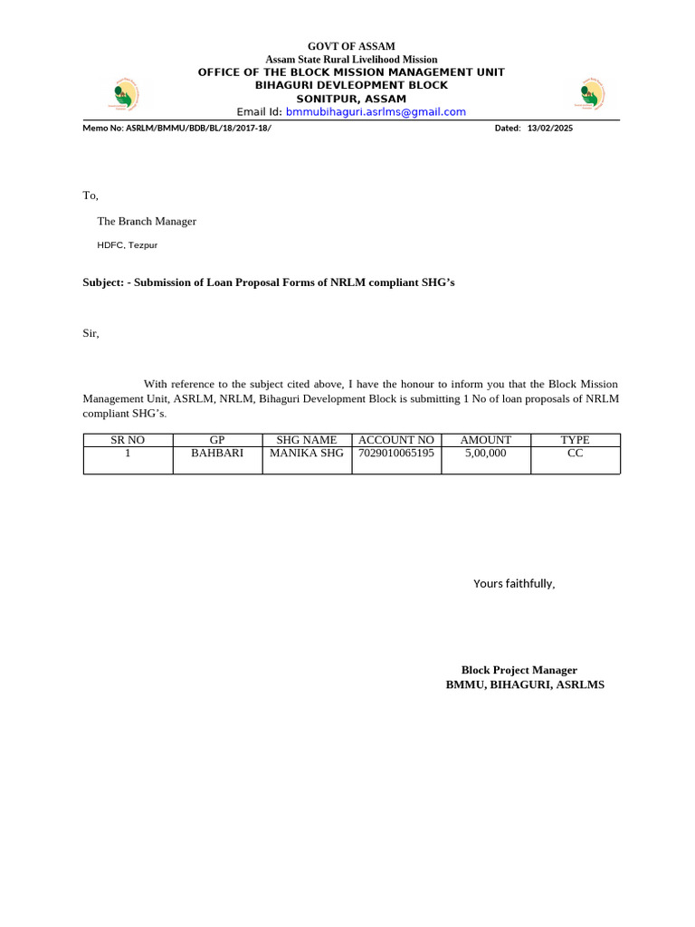 Bank Letter Bank03 | PDF