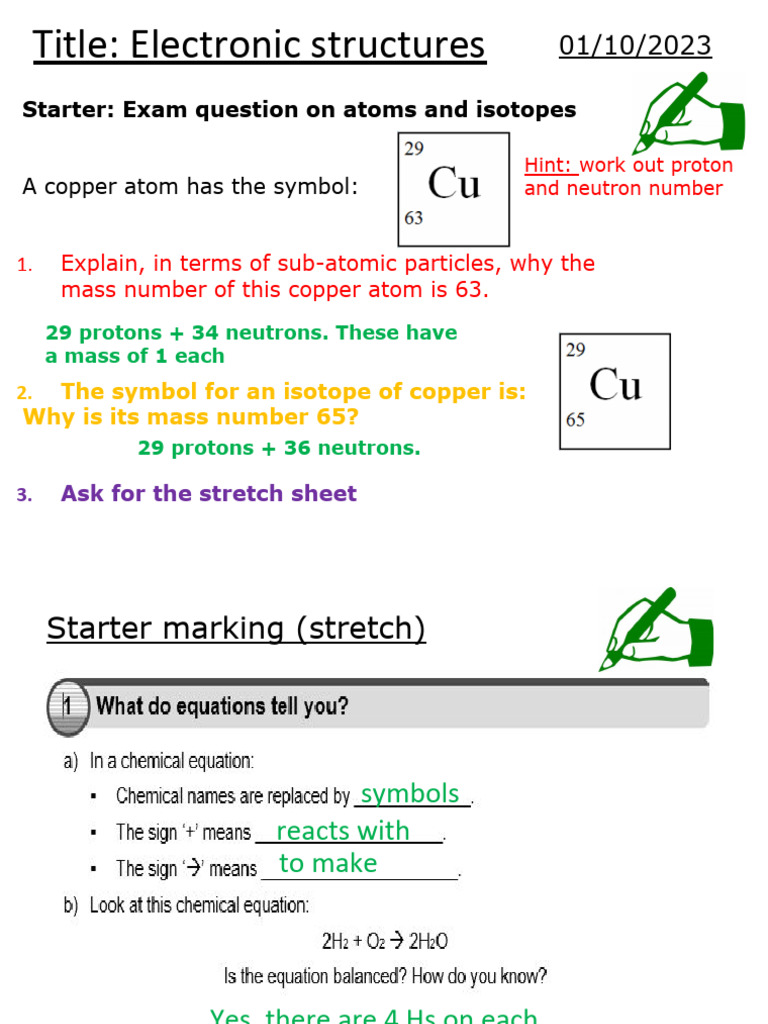 Electronic Structure | PDF | Atoms | Electron Configuration