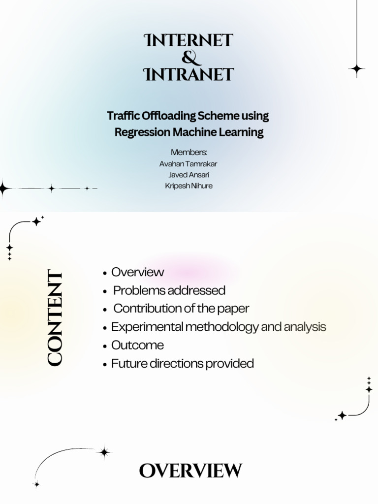 Traffic Offloading in IoT Using ML | PDF | Internet Of Things | Machine Learning