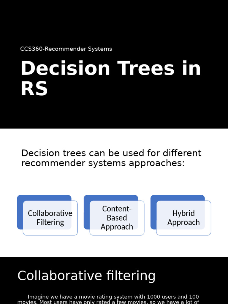 Decision Trees in RS | PDF | Algorithms And Data Structures | Machine Learning