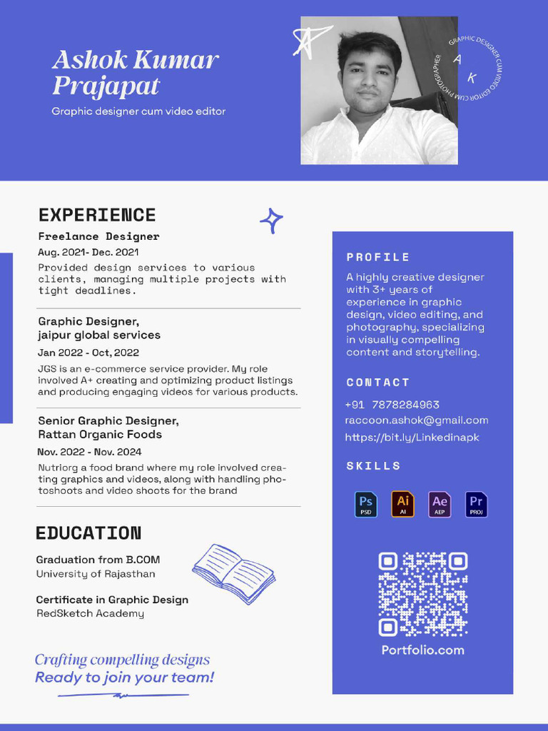 Graphic Designer Resume (Ashok) | PDF