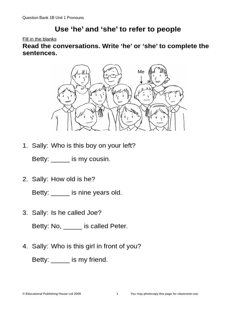 QB 1b U1 Pronouns | PDF