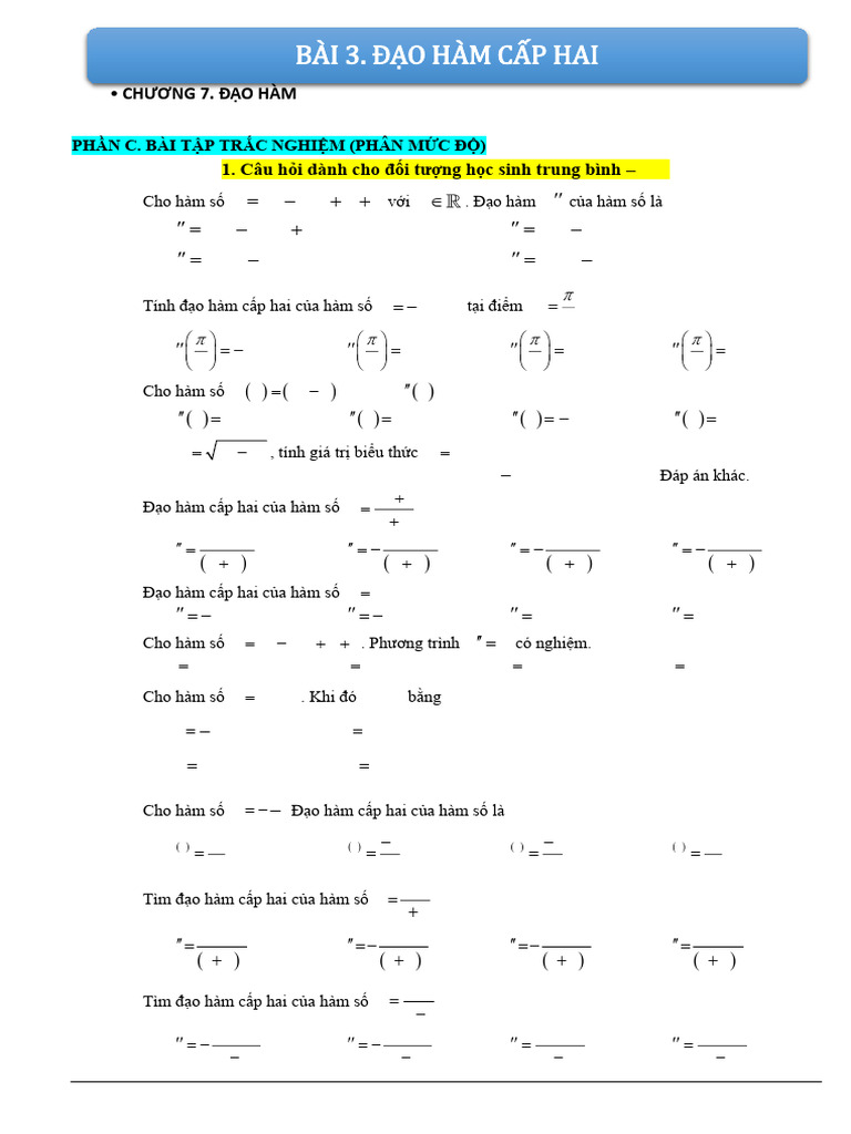 Bai-3-Dao Ham Cap Hai - CH - TN | PDF