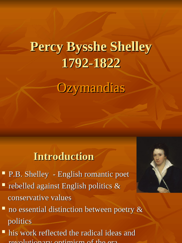 Percy Bysshe Shelley | PDF | Romanticism | Age Of Enlightenment