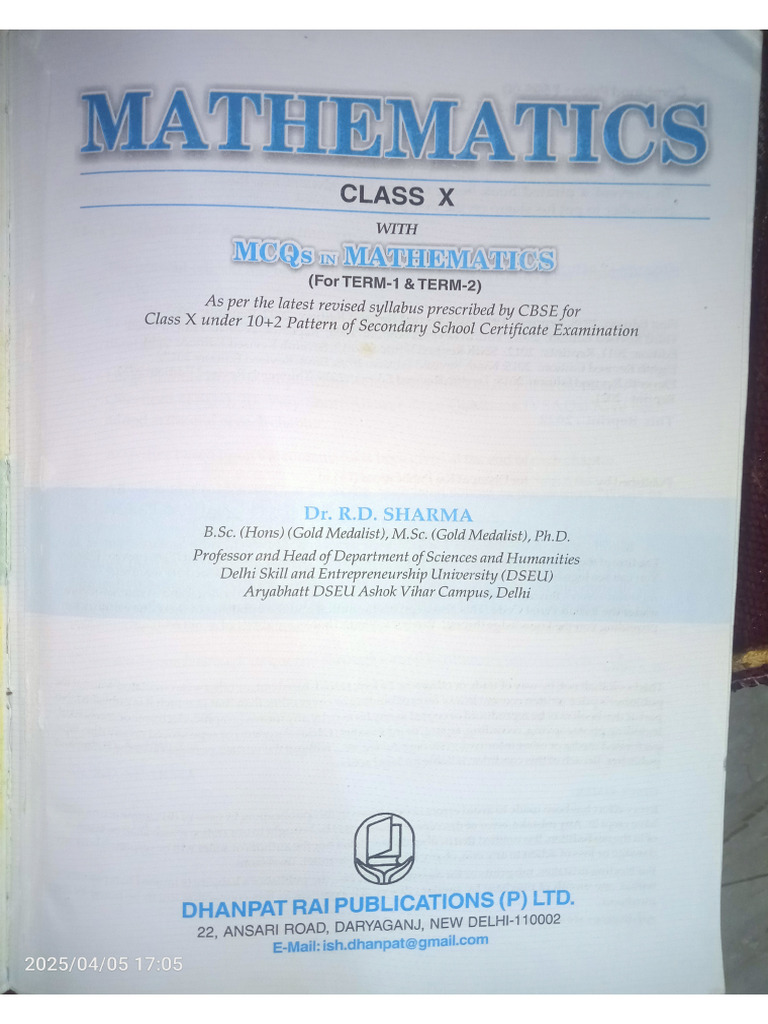 R D Sharma inside page | PDF