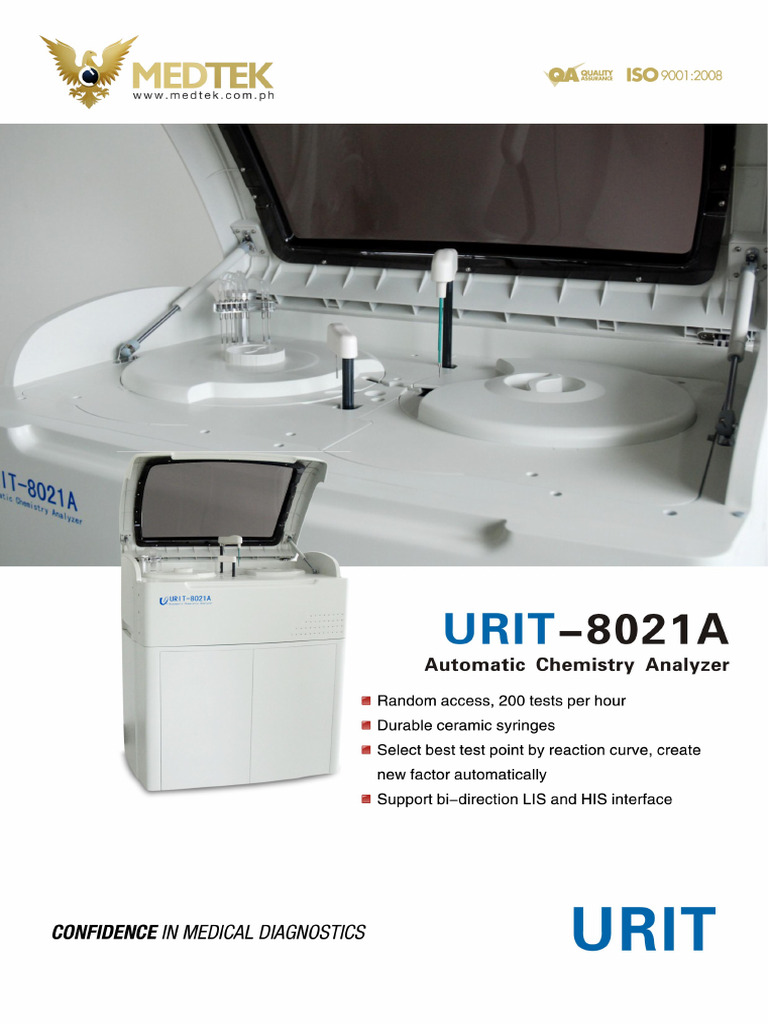 URIT 8021A Full Auto Chemistry Analyzer | PDF