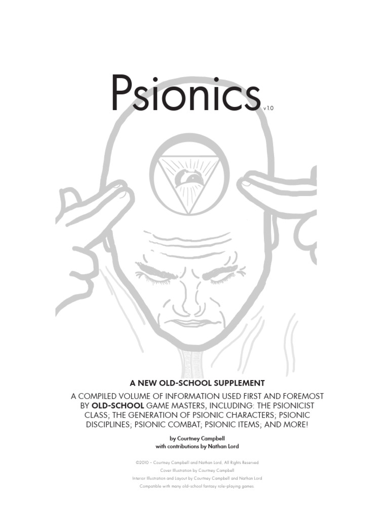 Old-School Psionics Supplement Guide | PDF | Science & Mathematics