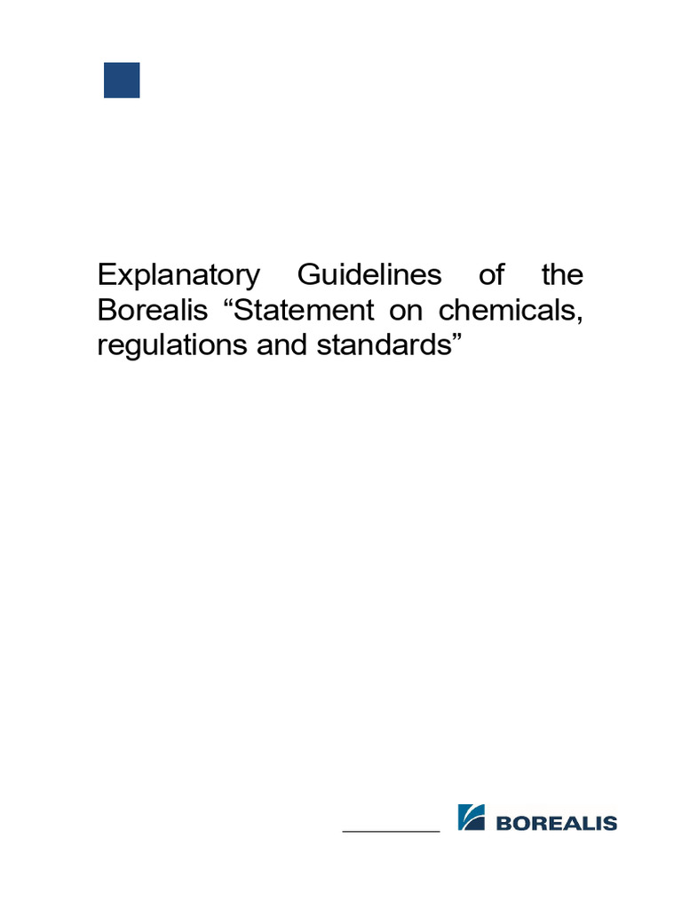 Guidelines Chemicals | PDF | Pollution | Materials