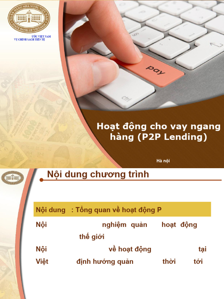 Nội Dung 1- Tổng Quan Về Hoạt Động P2P Lending.tbd | PDF