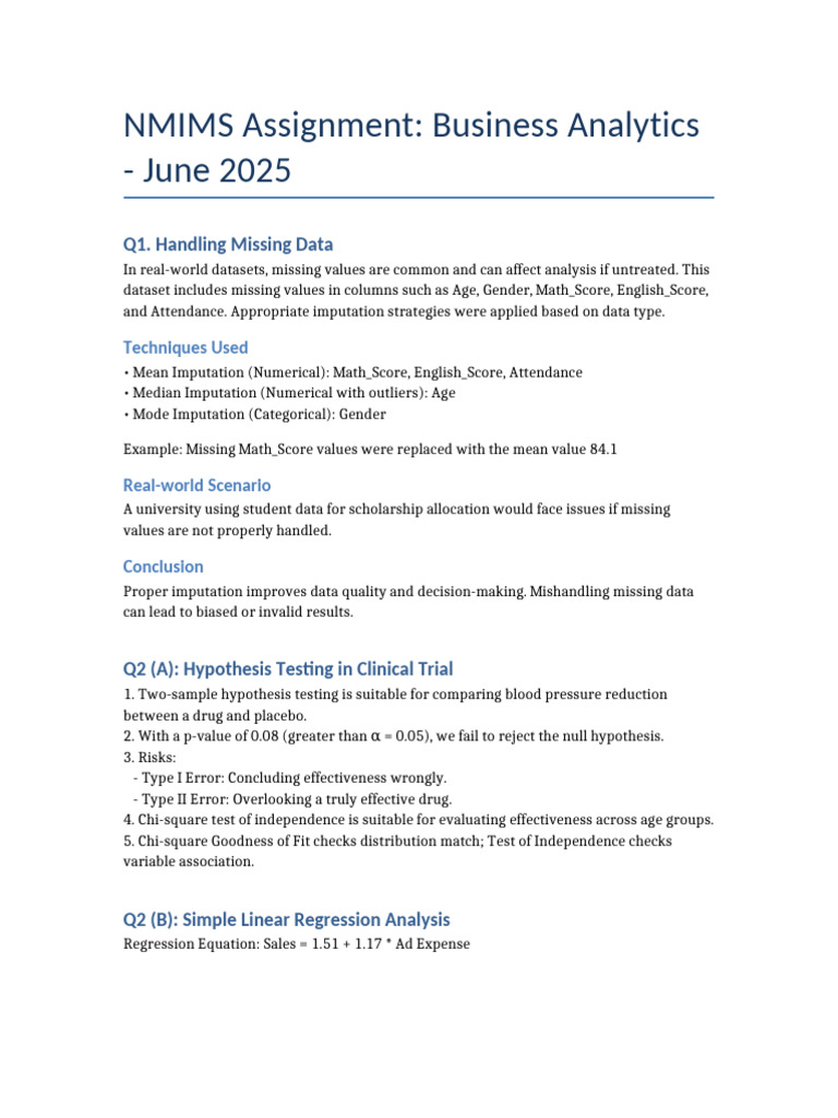 Business_Analytics_Assignment | PDF