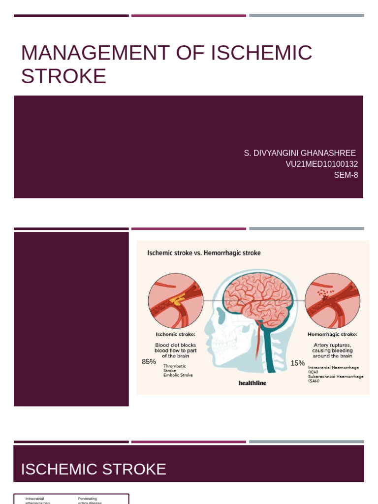 Ischemic Stroke Mx | PDF | Stroke | Angiography