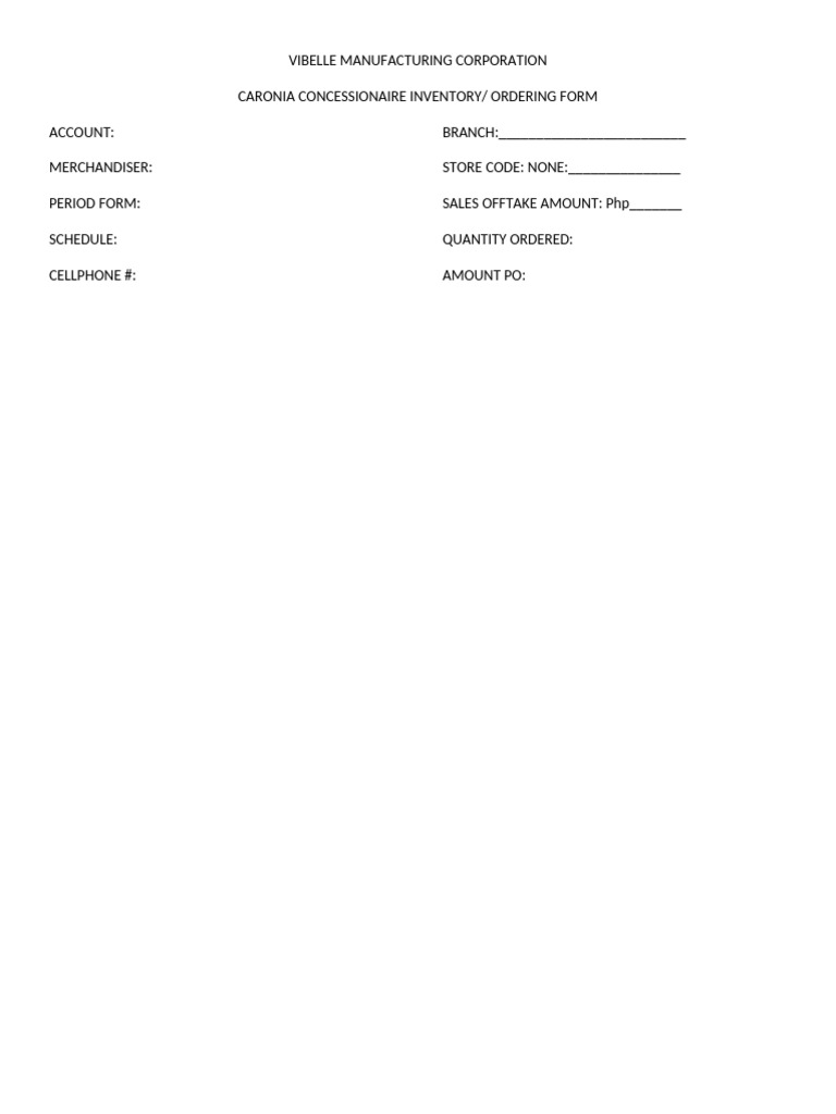 Vibelle Manufacturing Corporation | PDF