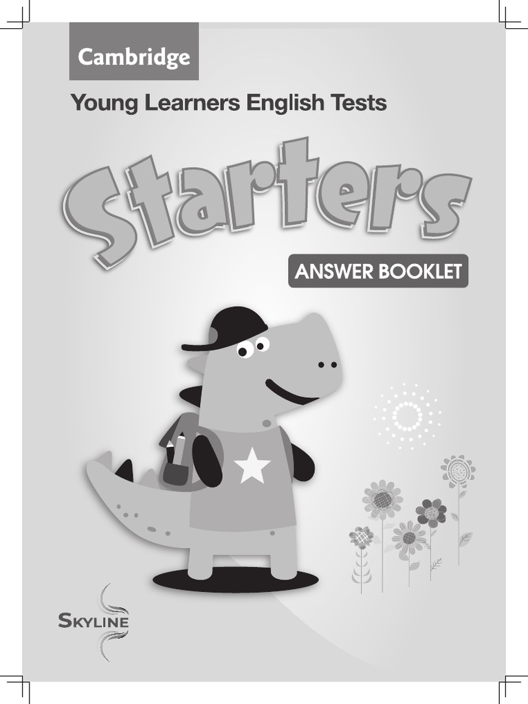 Cambridge YLE Tests - Starters Answer Booklet | PDF