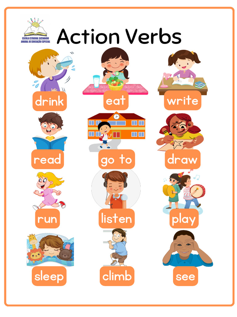 Action Verbs Poster - 20240702 - 091819 - 0000 | PDF