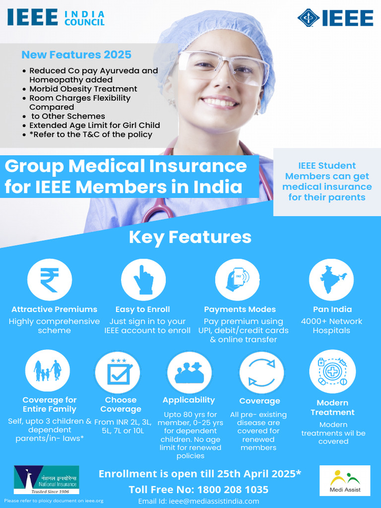 IEEE Group Medical Insurance 2025 Features | PDF