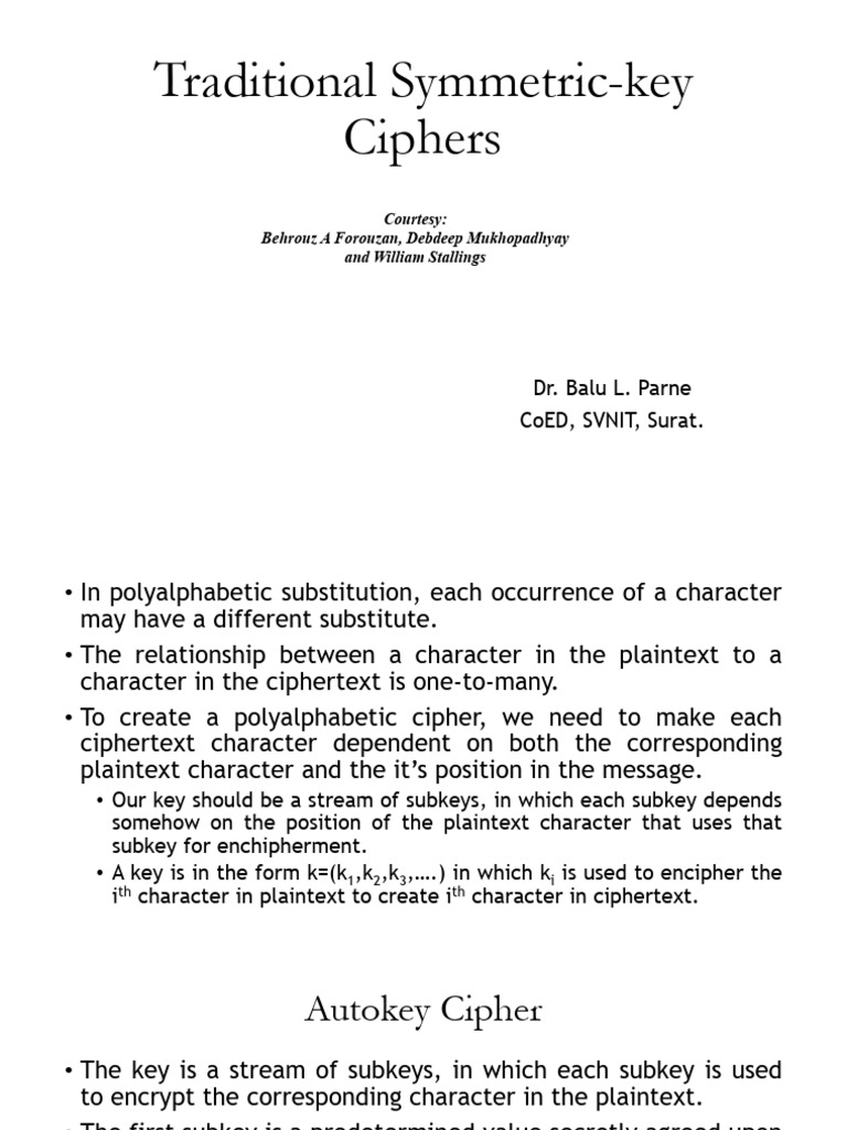 Lecture 6 Polyalphabetic Substitution Cipher | PDF | Cipher | Cryptanalysis