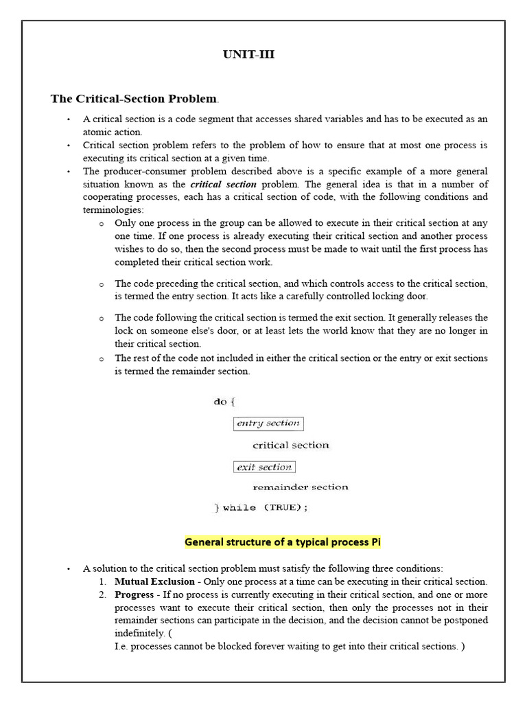 Unit - Ii - Iii - I - Aiml & DS-36-48 | PDF | Process (Computing) | Synchronization