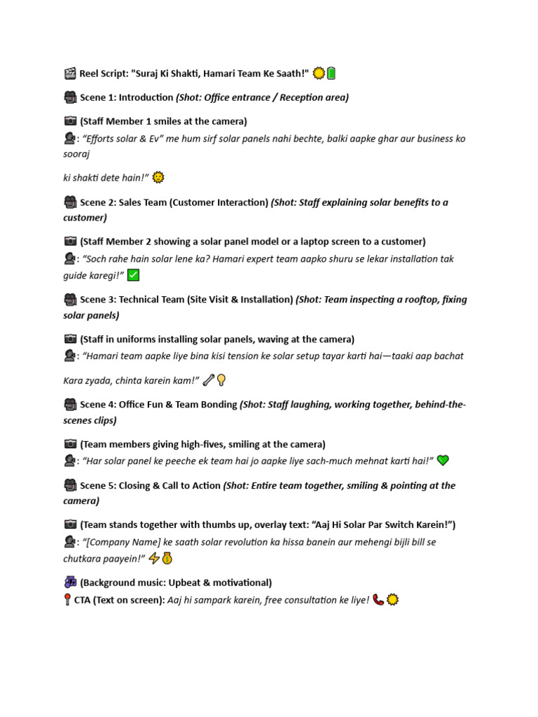 Reel For Script | PDF