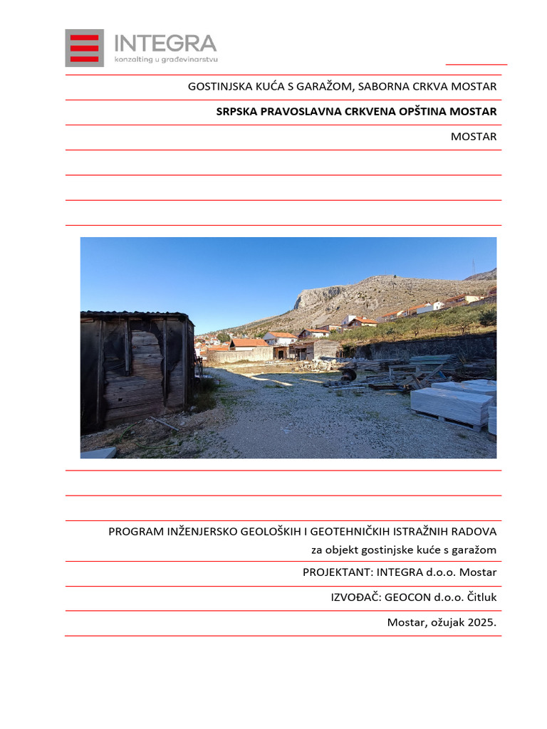 00 Program Istražnih Radova | PDF