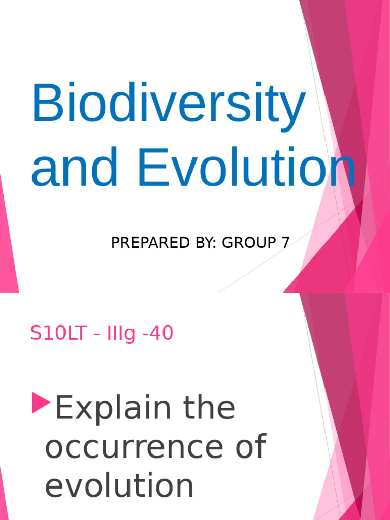 Biodiversity and Evolution Overview | PDF | Evolution | Biodiversity