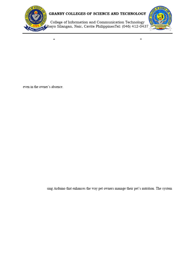 Smart Pet Feeder Using Arduino For Automated Feeding | PDF | Automation ...