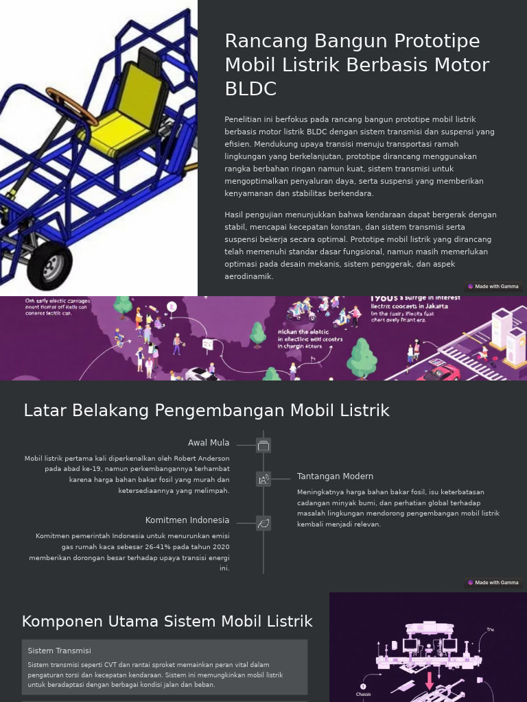 Rancang Bangun Prototipe Mobil Listrik | PDF