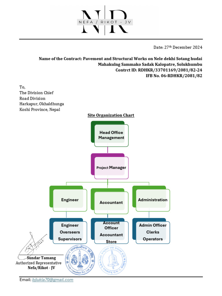 Site Organization Chart | PDF